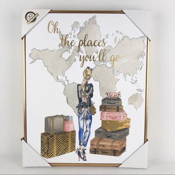 Colleen Karis Designs | Wall Decor | Ckd Oh The Places Youll Go Printed ...